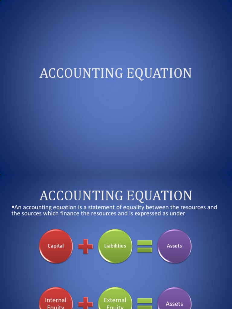 Accounting Equation | PDF | Debits And Credits | Expense