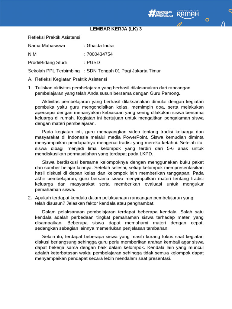 Diskusi PPLT Lk3 Asistensi | PDF