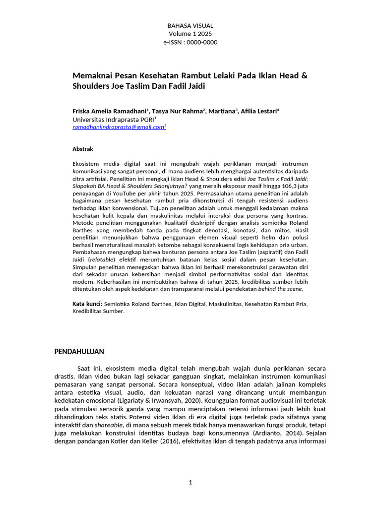 Bahasa Visual RA 202436200038 Friska Amelia Ramdhani Artikel | PDF