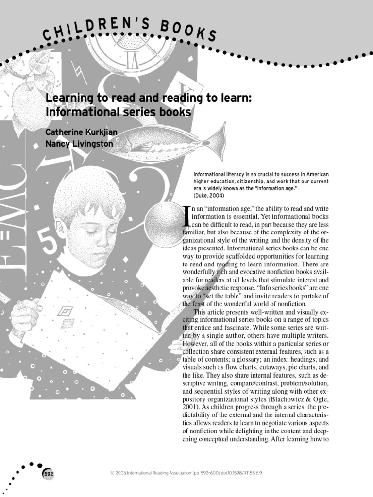 Learning To Read and Reading To Learn Informationa | PDF