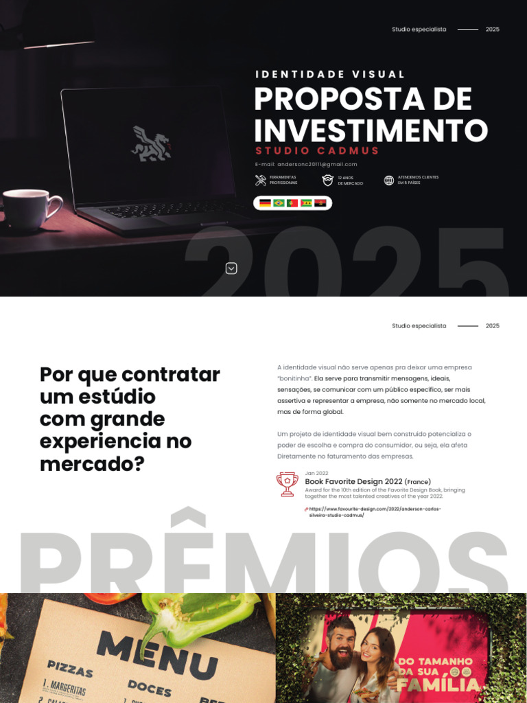 Proposta de Investimento Identidade Visual 2025 | PDF