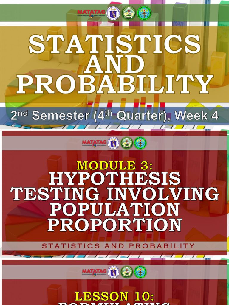2Q4M3 Hypothesis Testing Involving Population Proportion | PDF ...