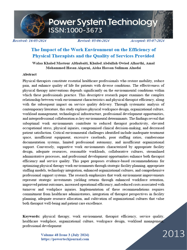 Powertech+2024+PT Work Environment 2023 Refs | PDF