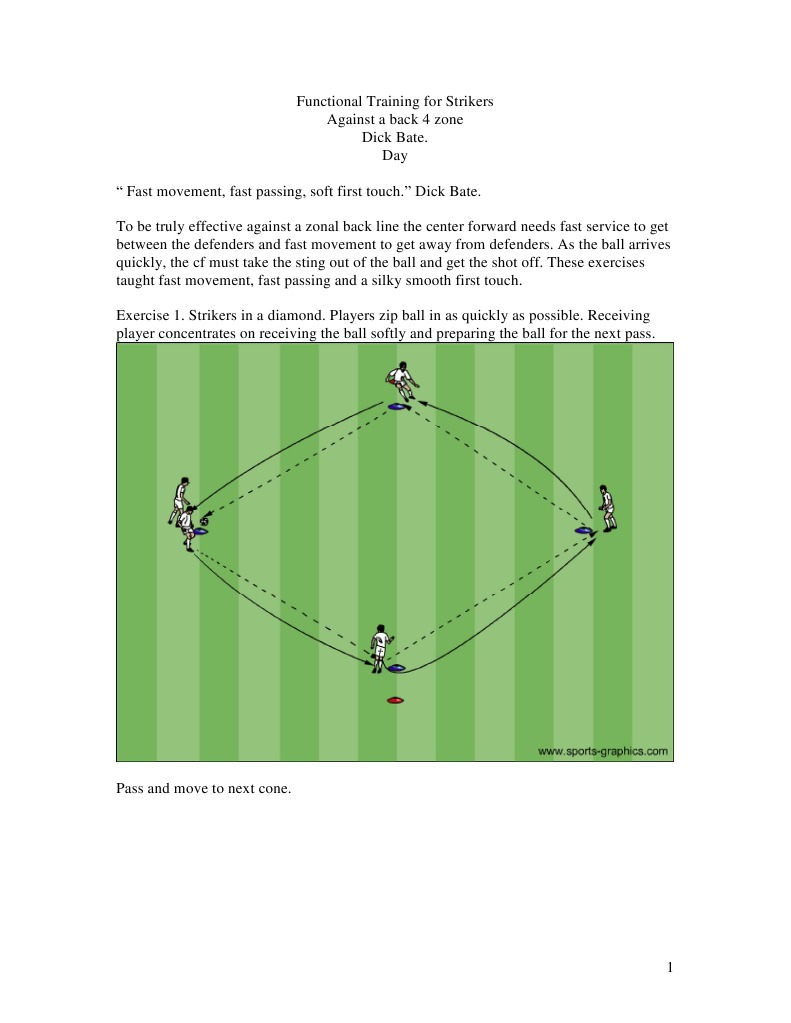 Striker Movement and Finishing Drills | PDF | Forward (Association ...