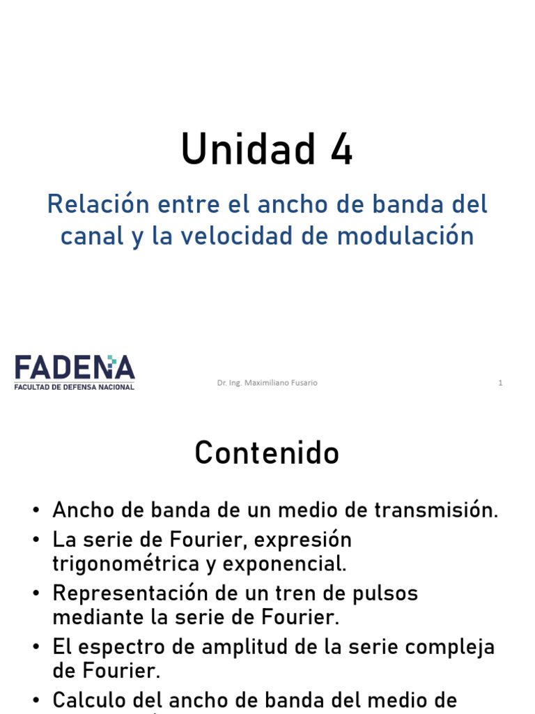 FADENA Unidad 4 | PDF
