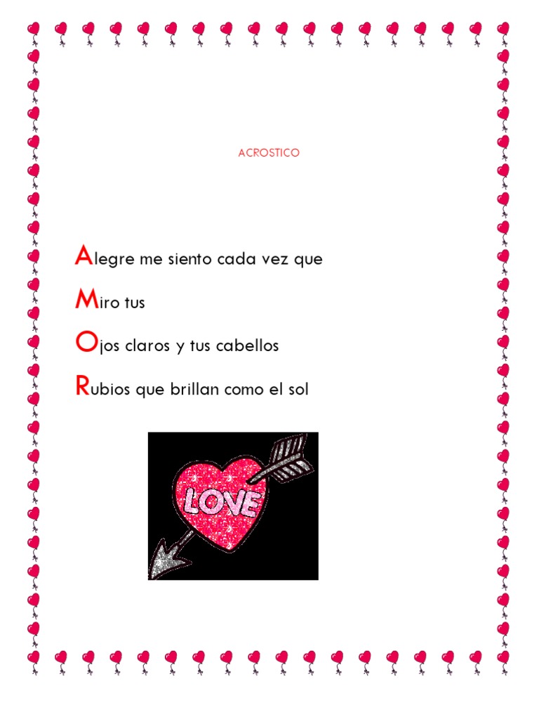 Acrostico Pdf Poesía