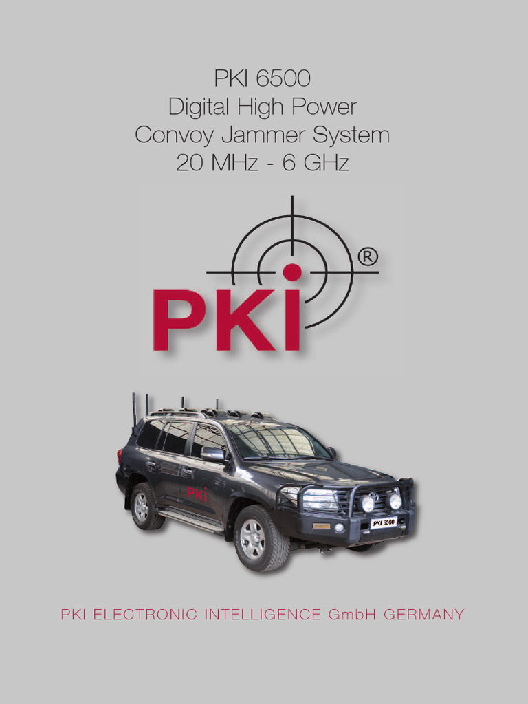 12 PKI 6500 Flyer Digital High Power Convoy Jammer System 2017 | PDF ...