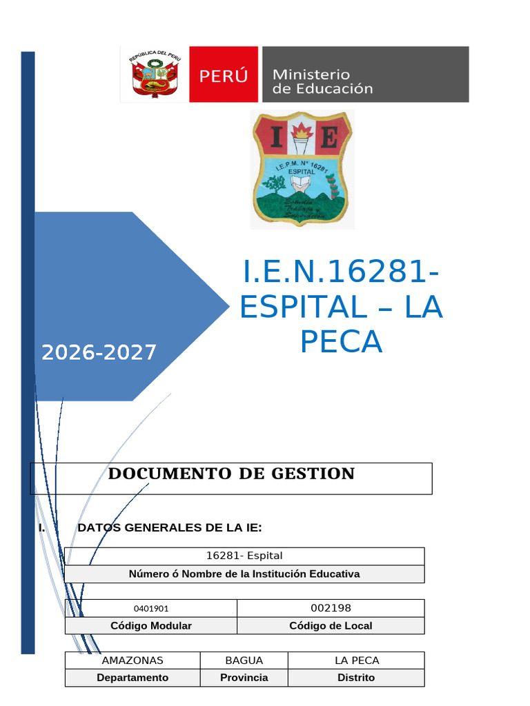 Documento de Gestion Articulado 2026 - 16281 Espital | PDF ...