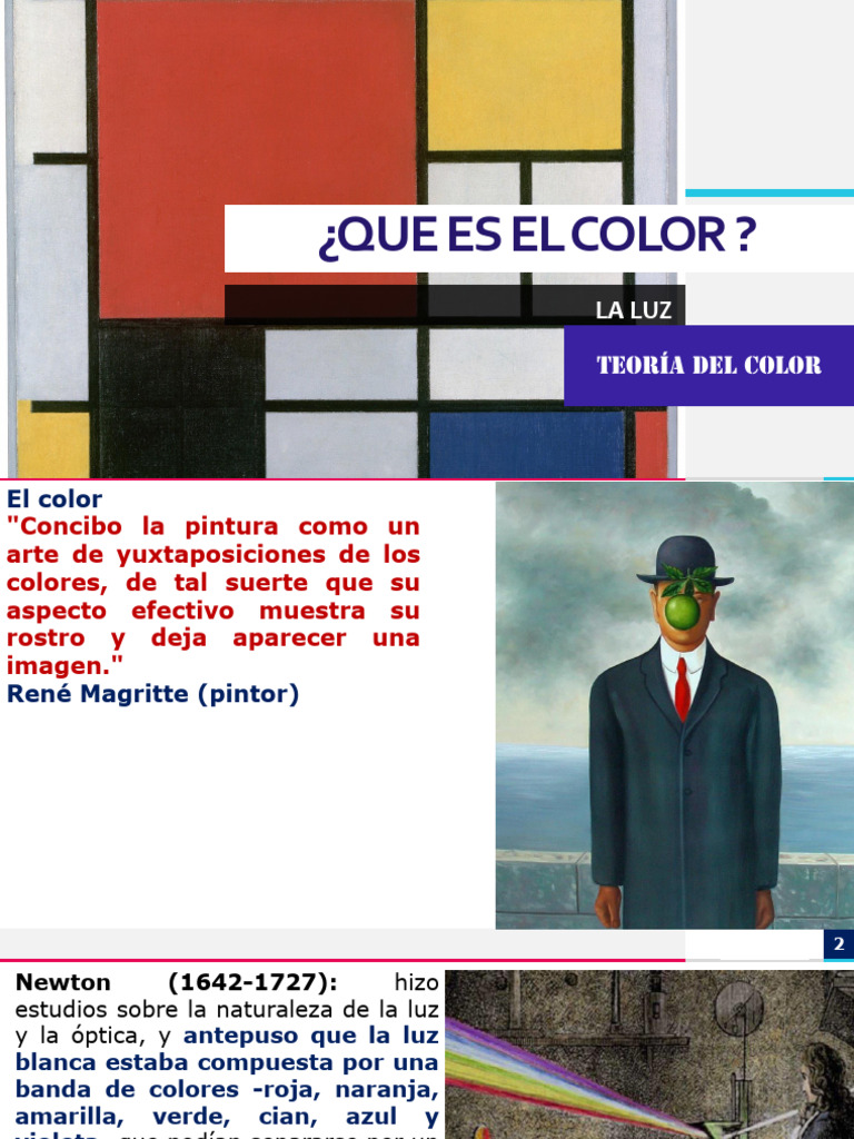 Clase 12 8 y 10 Dic Que Es El Color | PDF | Color | Azul