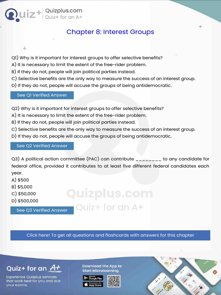 Why Is It Important For Interest Groups To Offer Selective Benefits ...