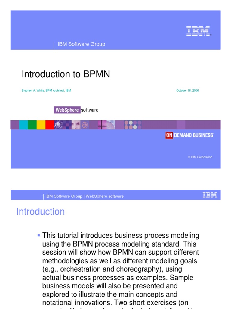 Omg BPMN Tutorial | PDF