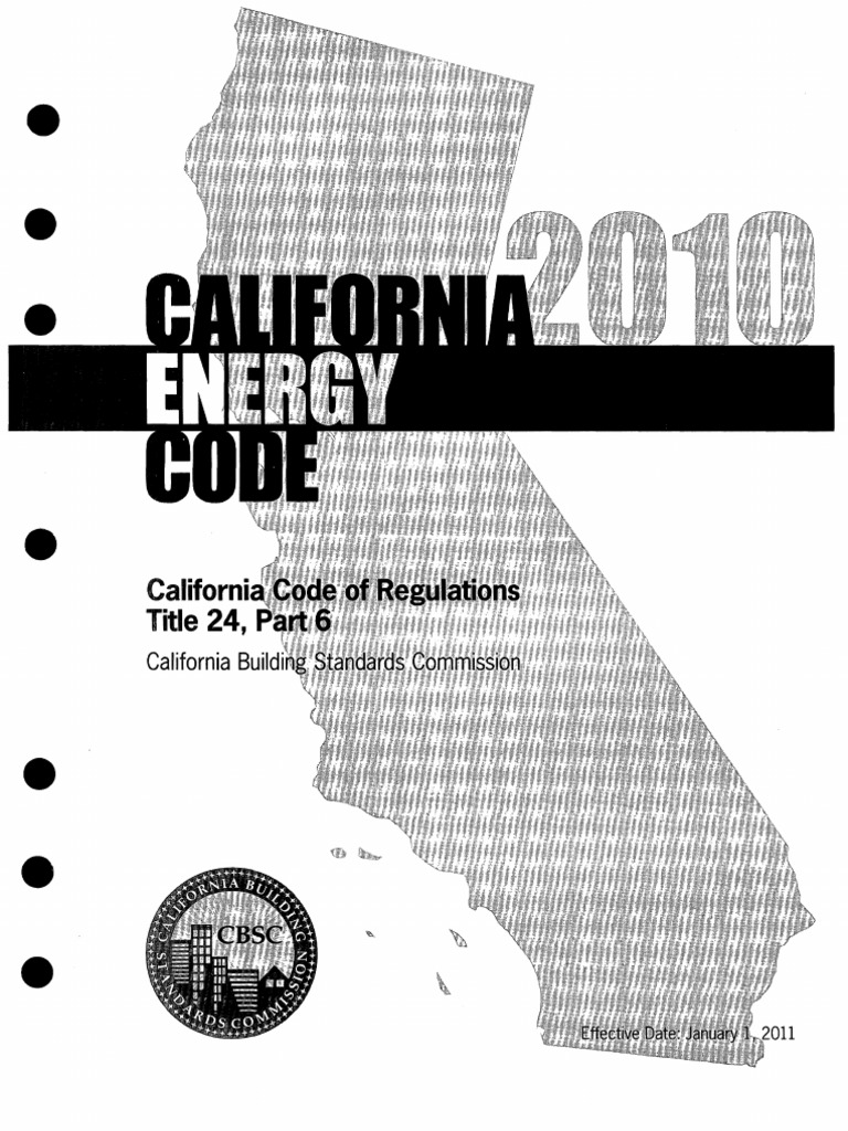 CA 2010 Title24 06 Energy Code | PDF | Air Conditioning | Building Code