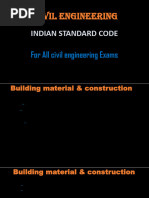 List of IS Codes for Civil Engineering | PDF | Concrete | Cement