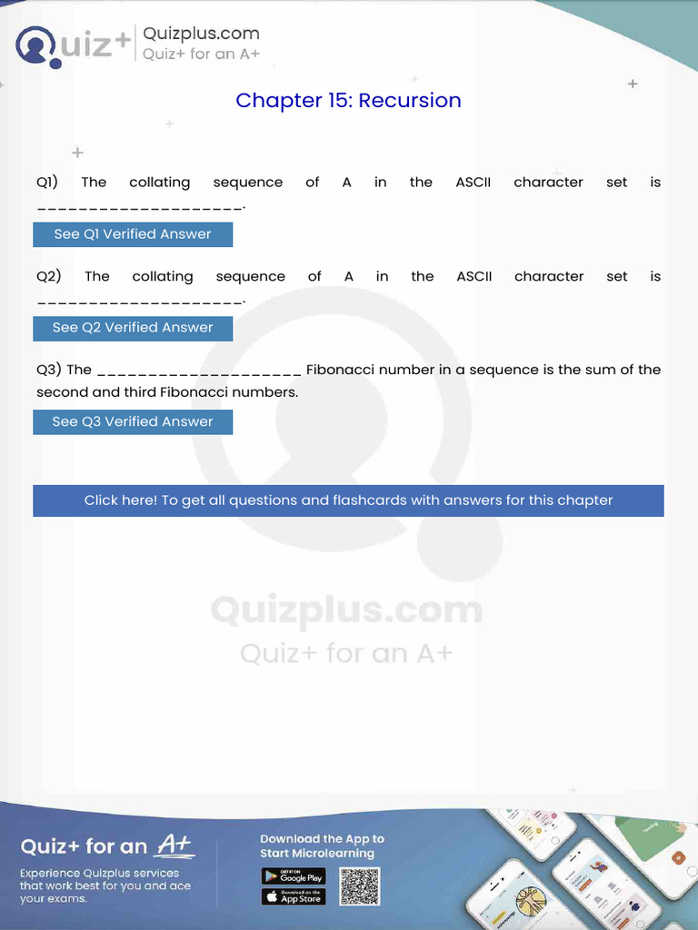 The Collating Sequence of A in The Ascii Character Set Is | PDF