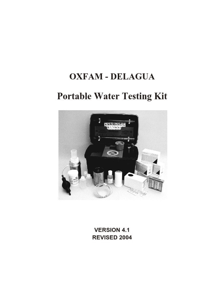 OXFAM DELAGUA Water Testing Kit Guide | PDF | Sterilization ...