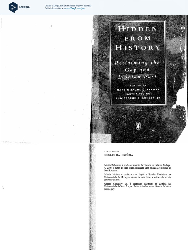 BROWN, Judith. Lesbian Sexuality in Medieval and Early Modern TRADUÇÃO ...