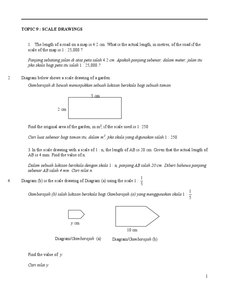 Form 3 - Scale Drawings | PDF
