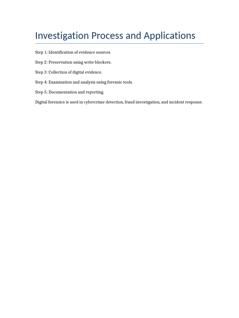 Digital Forensics Notes 4 | PDF