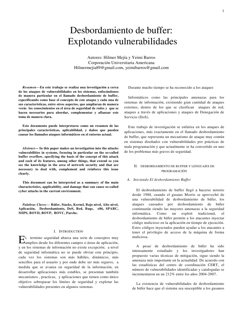 Explorando las características y daños de los ataques de desbordamiento ...