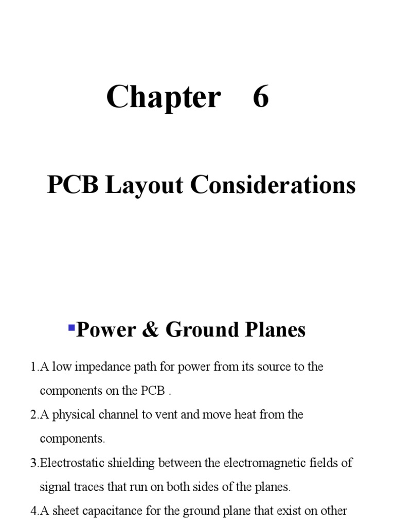 PCB Layout for High-Speed Design | PDF | Printed Circuit Board | Inductance