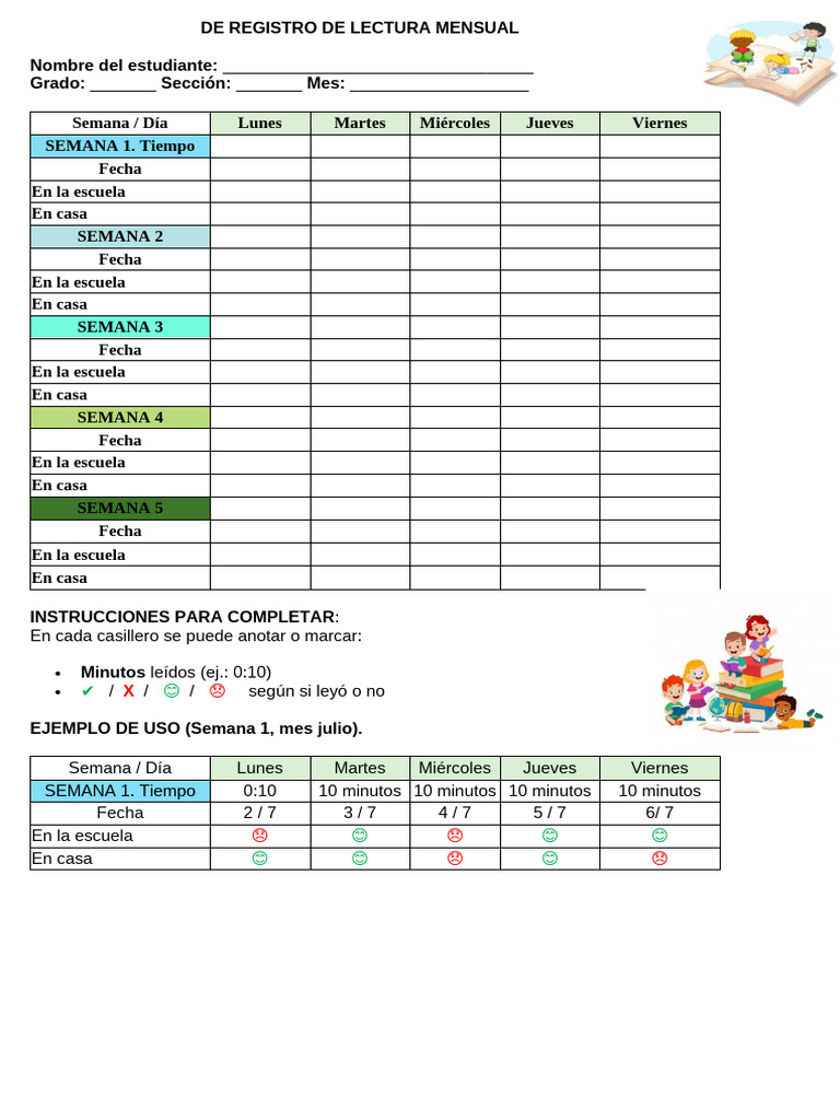 Registro de Lectura | PDF