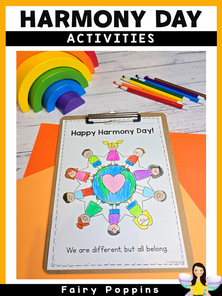 HarmonyDayActivitiesCelebratingCulturalDiversityWorksheetsCrafts 1 | PDF