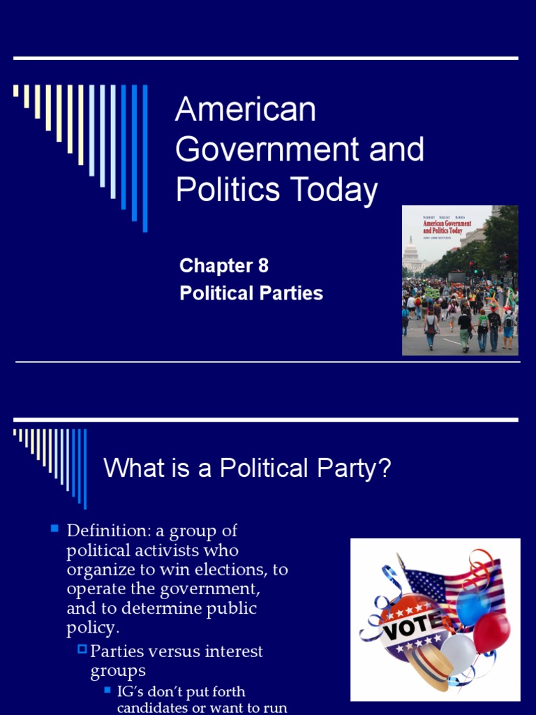 American Government and Politics Today: Political Parties | PDF ...