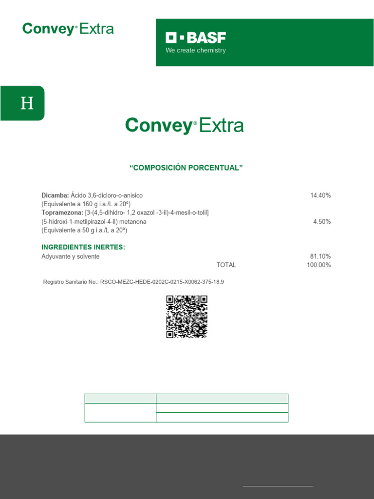 MX - Ficha Técnica - Convey®Extra | PDF | Hierba | Agricultura