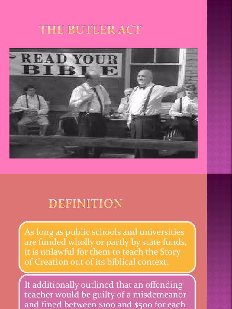 The Butler Act Fys | PDF