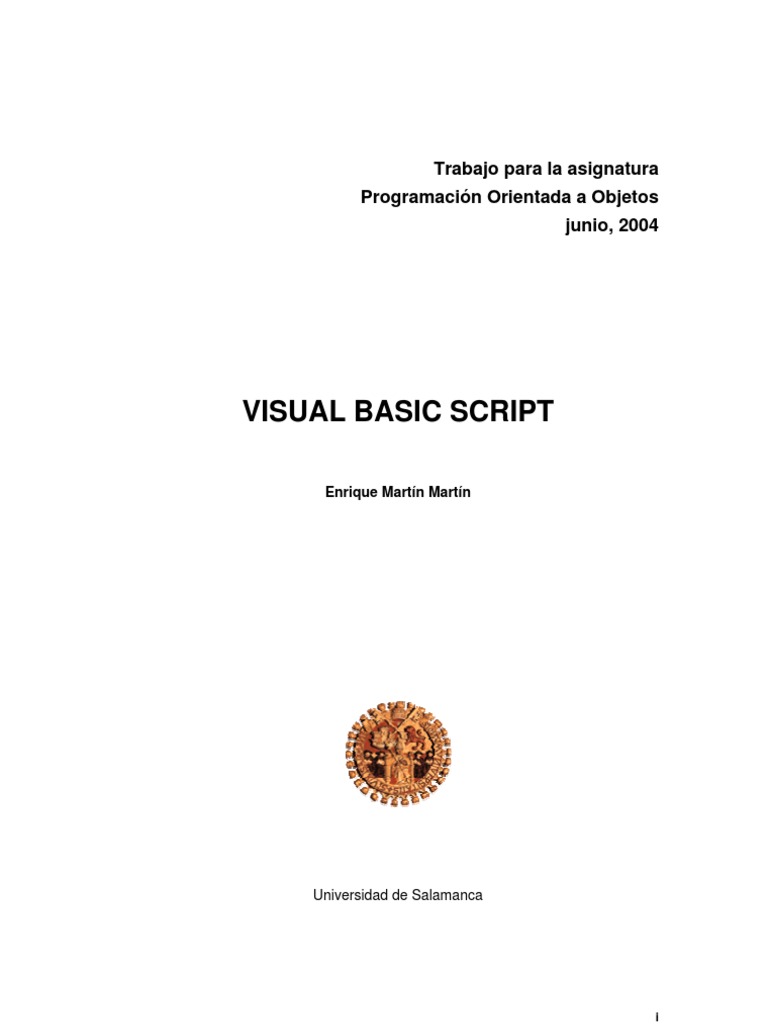 Visual Basic Script | PDF