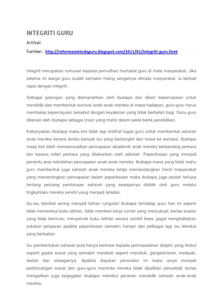 Integriti Guru | PDF