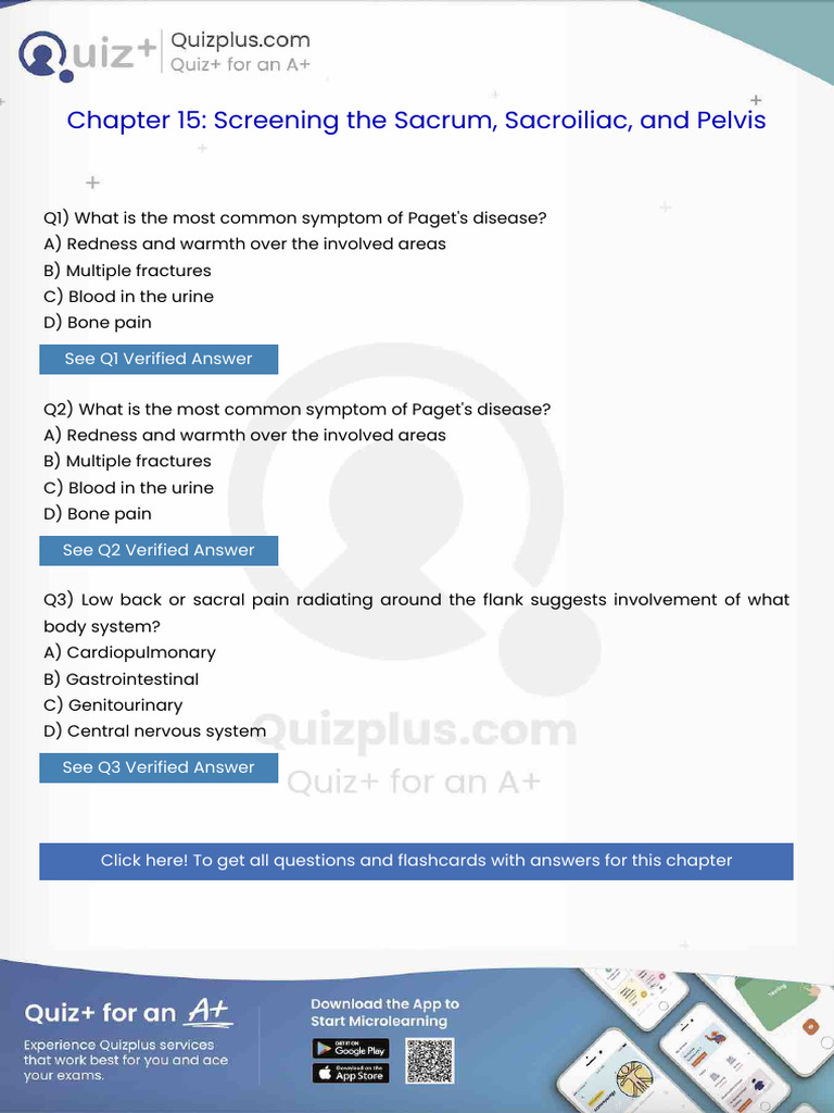 What Is The Most Common Symptom of Pagets Disease | PDF