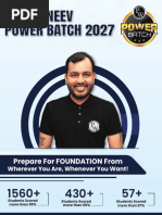 Understanding PW Power Batches | PDF