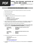 UPNG External Application Form 2026 | PDF | Bachelor's Degree | Science