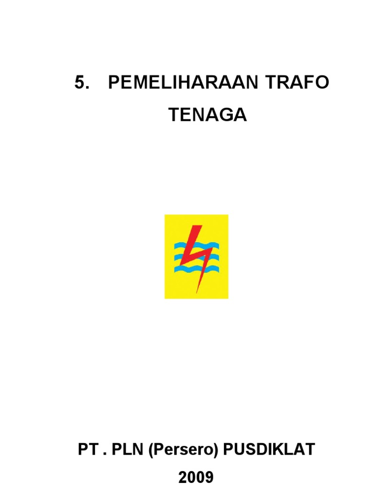 Materi 5 Pemeliharaan Trafo Tenaga | PDF
