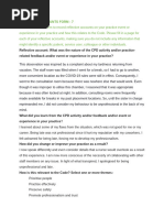 NMC Reflective Accounts Submission Form | PDF