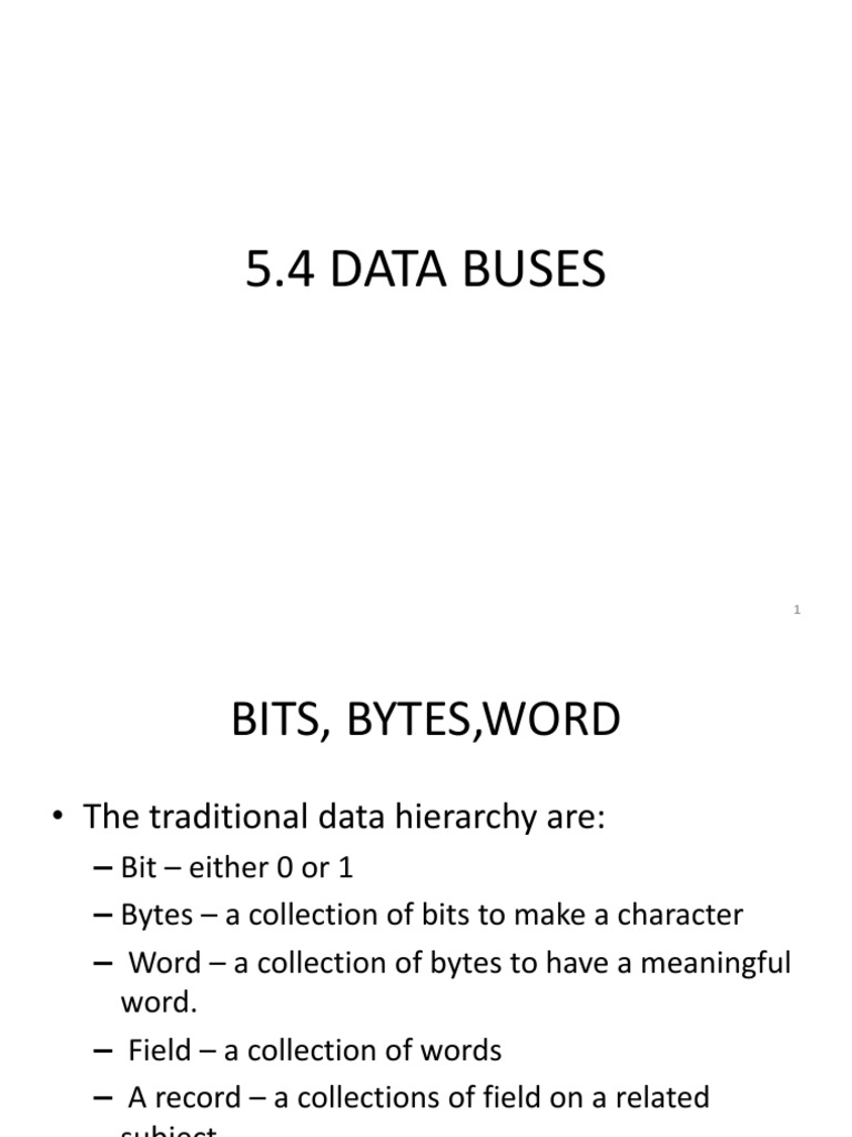 CAR 66 Module 5.4 Data Buses | PDF | Bit | Byte