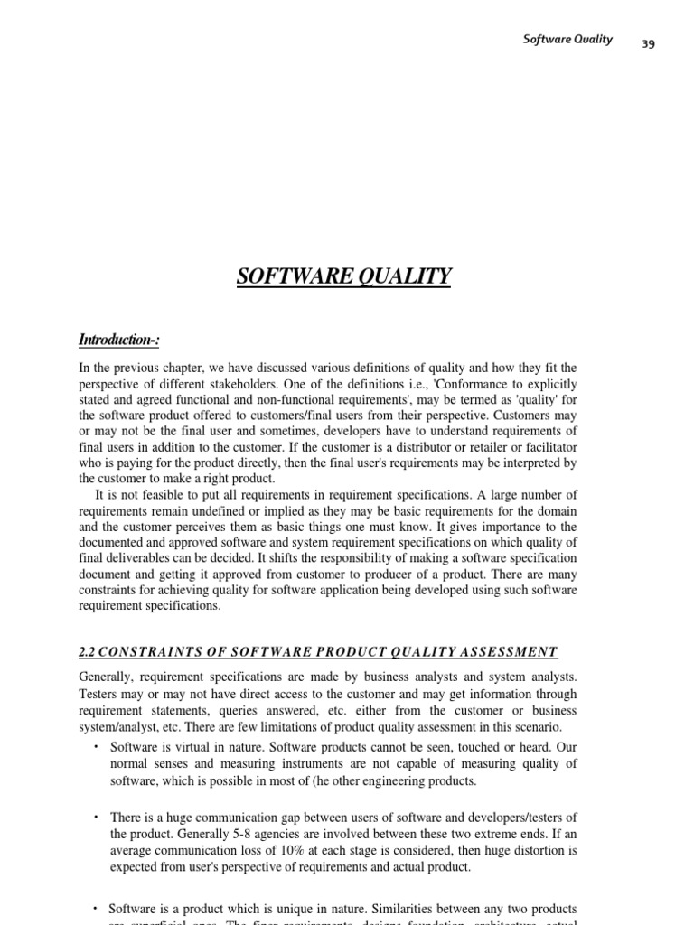 Software Quality | PDF | Software Development Process | Agile Software ...