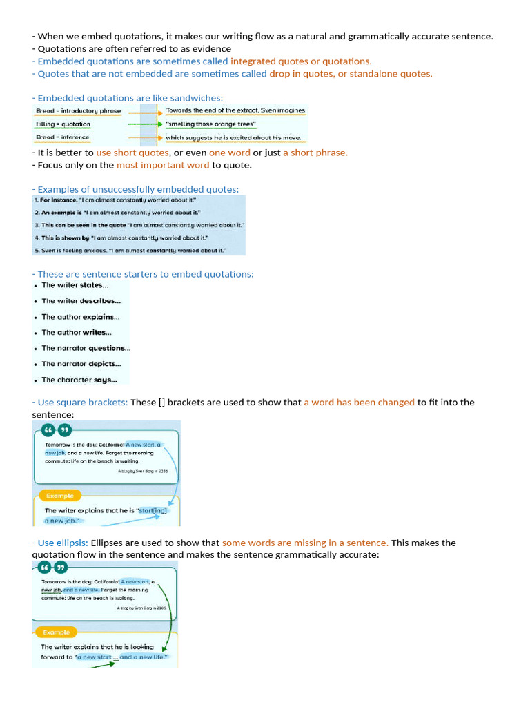 Embedding Quotations | PDF