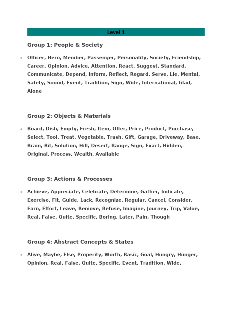 Level 1 Target Academy | PDF