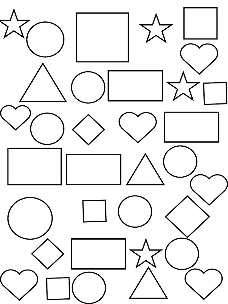 Geometric Shapes Worksheet | PDF