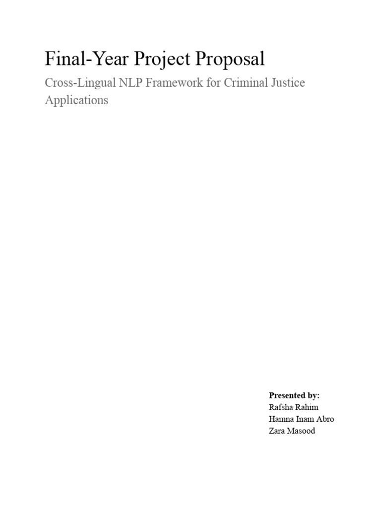 FYP Proposal | PDF