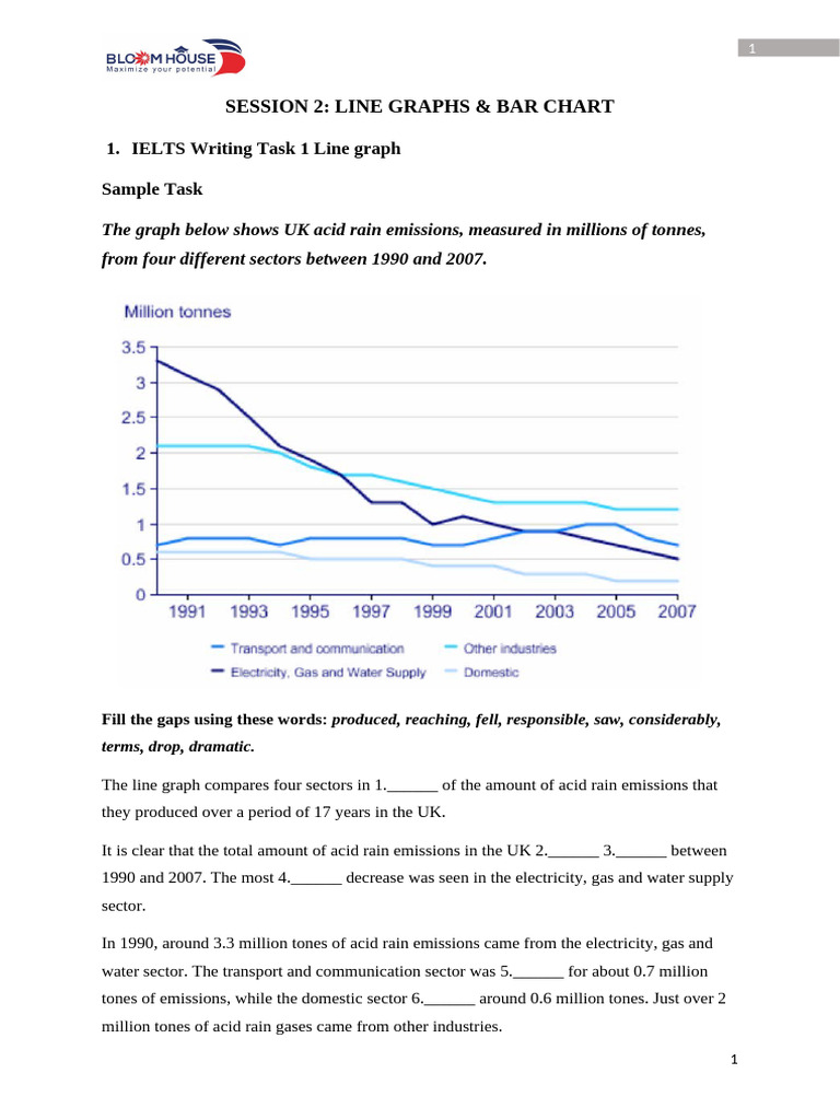 Review - Line Graph Bar Chart Model | PDF | Adolescence | Gases