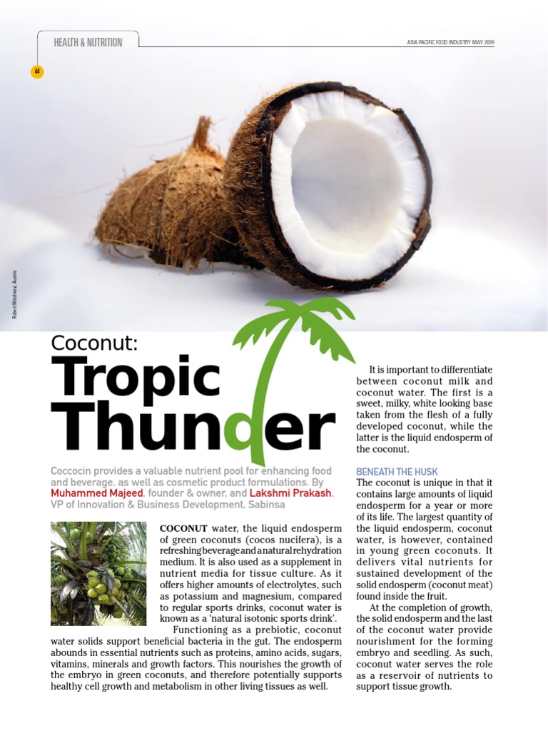 Cococin - Tropic Thunder | PDF | Coconut | Nutrition
