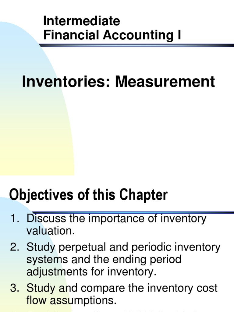 Inventory Measurement and Valuation Methods | PDF | Inventory | Cost Of ...
