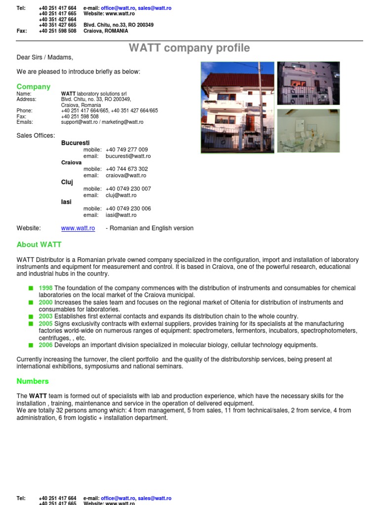 Watt Profile - English Version | PDF | Calibration | Iso 9000