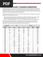 ASME B16.5 Gasket Dimensions Chart | PDF | Pipe (Fluid Conveyance ...