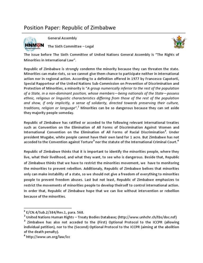Pospap Legal Zimbabwe | PDF | Minority Group | Human Rights