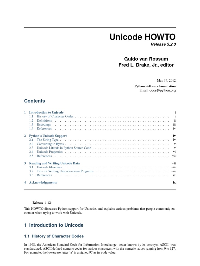 Howto Unicode | Download Free PDF | Character Encoding | String (Computer Science)
