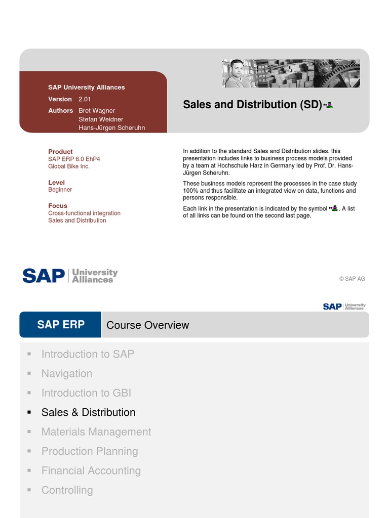 Intro ERP Using GBI Slides SD en v2 01 ARIS | PDF | Invoice | Business Process